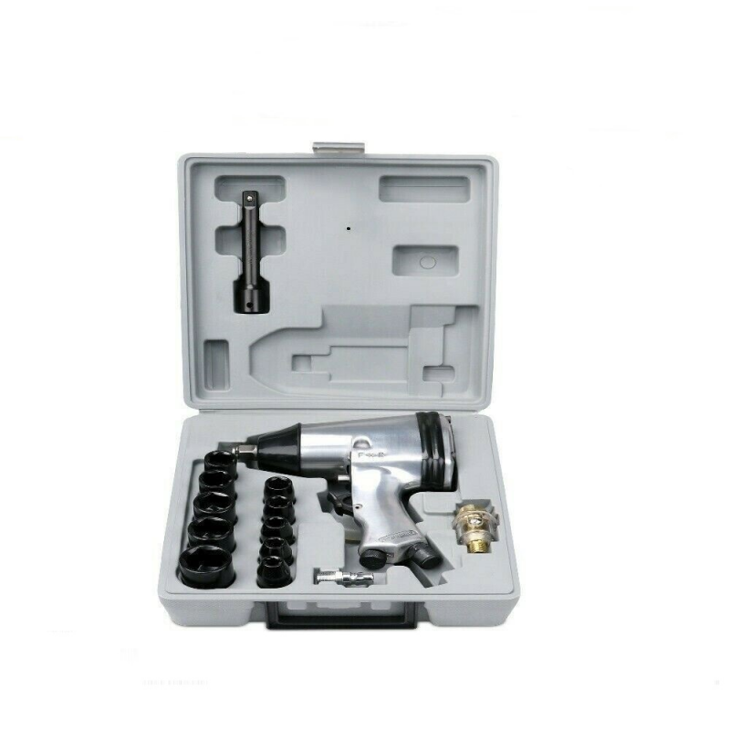17Pc Air Impact Wrench Kit 1/2" Dr. Socket Set Rattle Gun Pneumatic ...