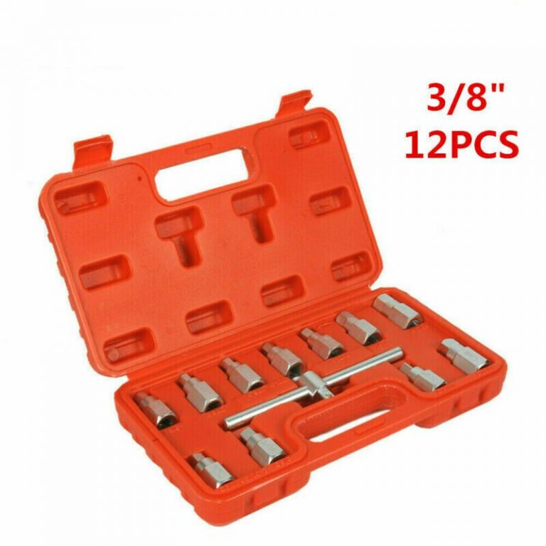 Oil Drain Sump Plug Key Socket Set Gearbox Axle Tool Kit