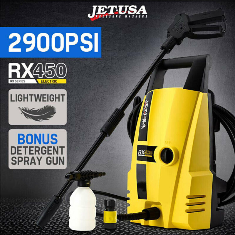 Jet-USA 2900 PSI High Pressure Washer Electric Water Cleaner Gurney ...